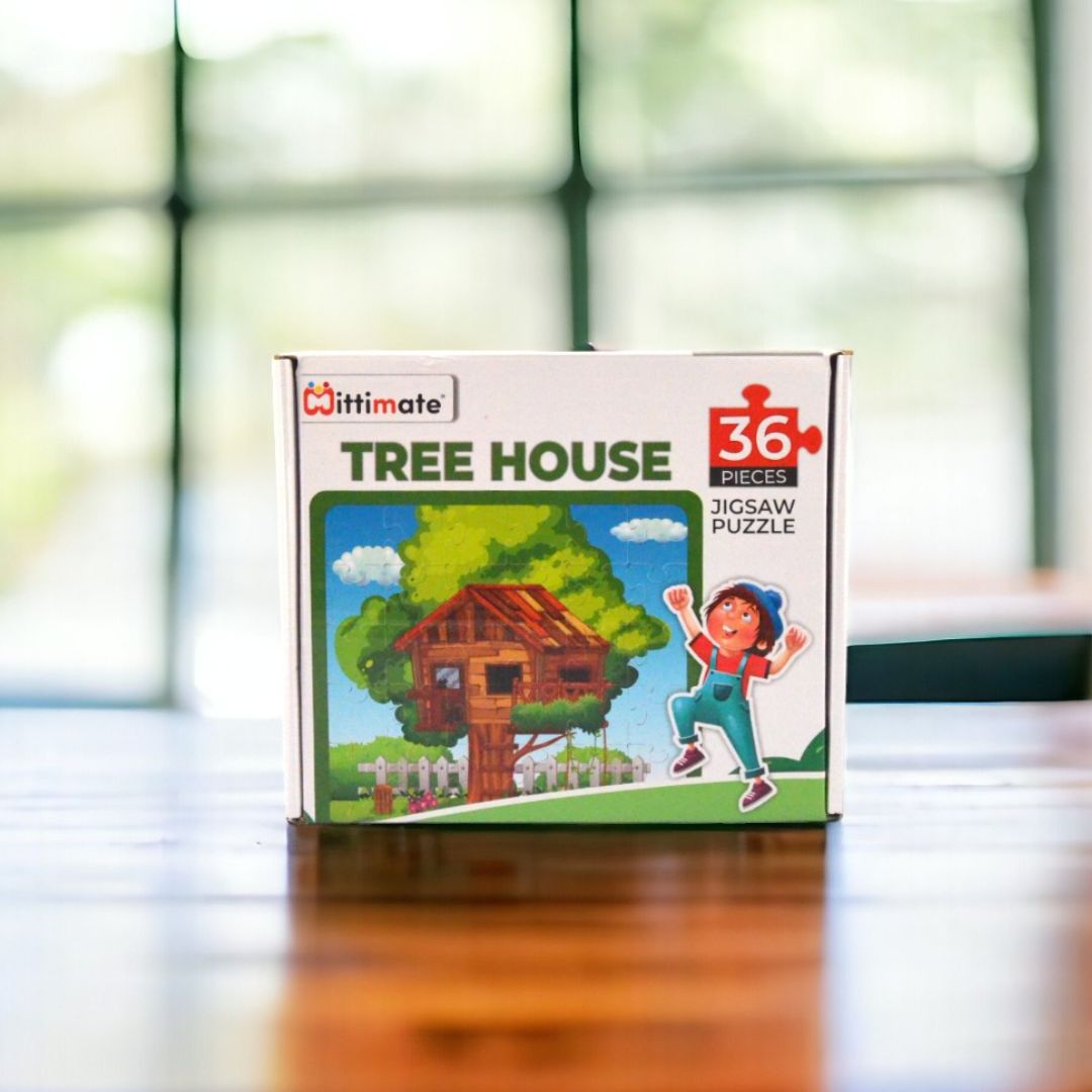 Elevate Your Imagination: Tree House Jigsaw Puzzles by Mittimate's