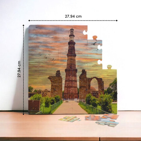 Buy Qutub Minar 36 Pieces Jigsaw Puzzle for Kids 4 year and above ...