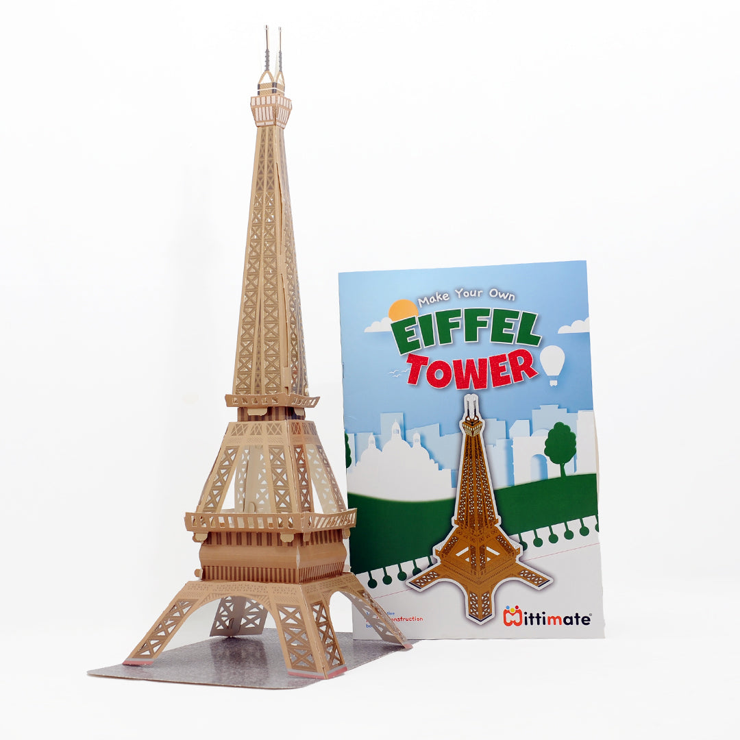 Buy DIY 3D Eiffel Tower 15 Pieces Puzzle | 8-12 Yrs Kids – Mittimate