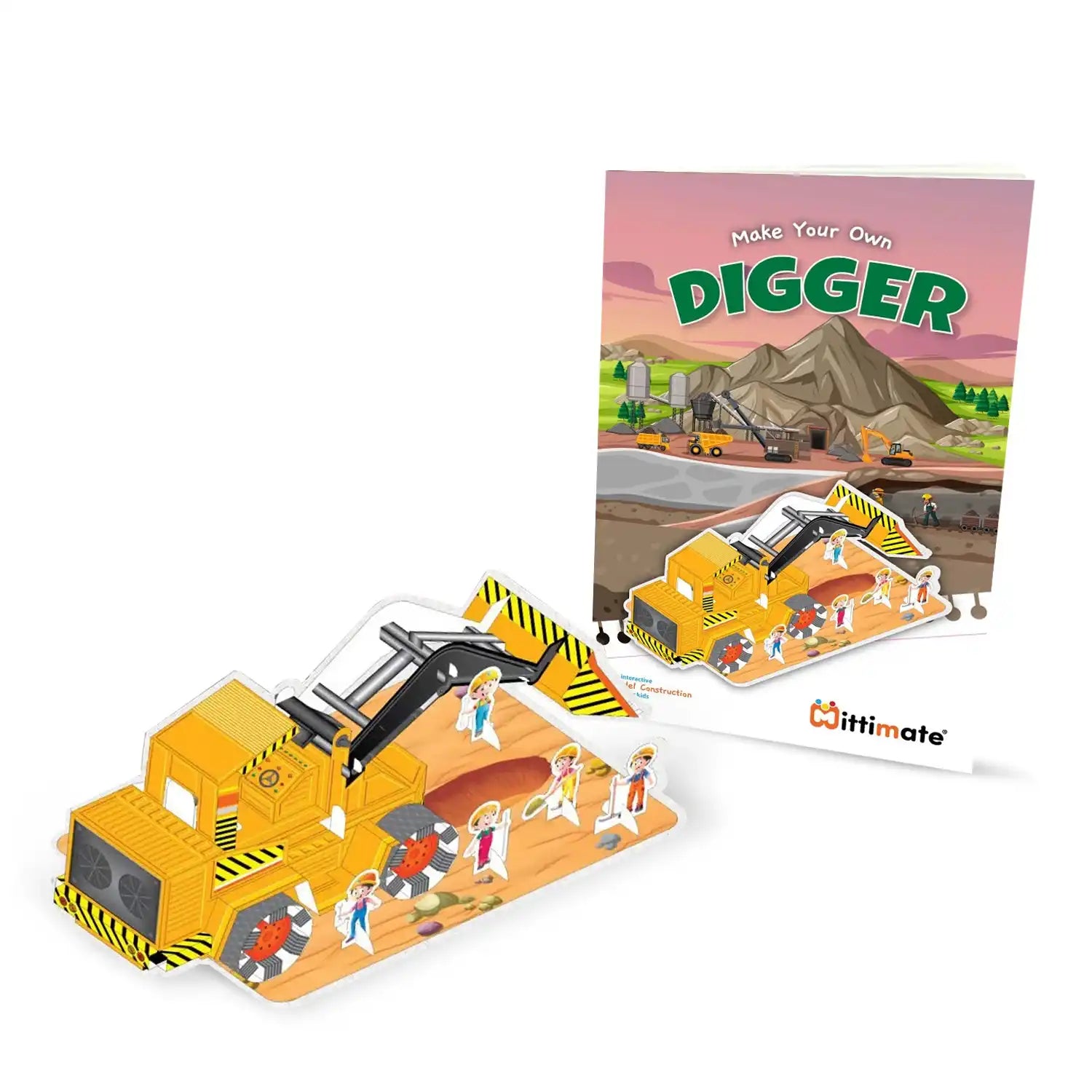 Buy DIY 3D Digger 46 Pieces Puzzle | 8-12 Yrs Kids – Mittimate