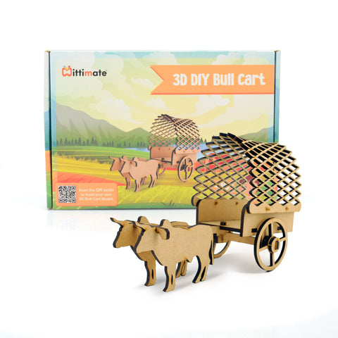 Buy Do it yourself 3D Bull Cart Toy Online – Mittimate