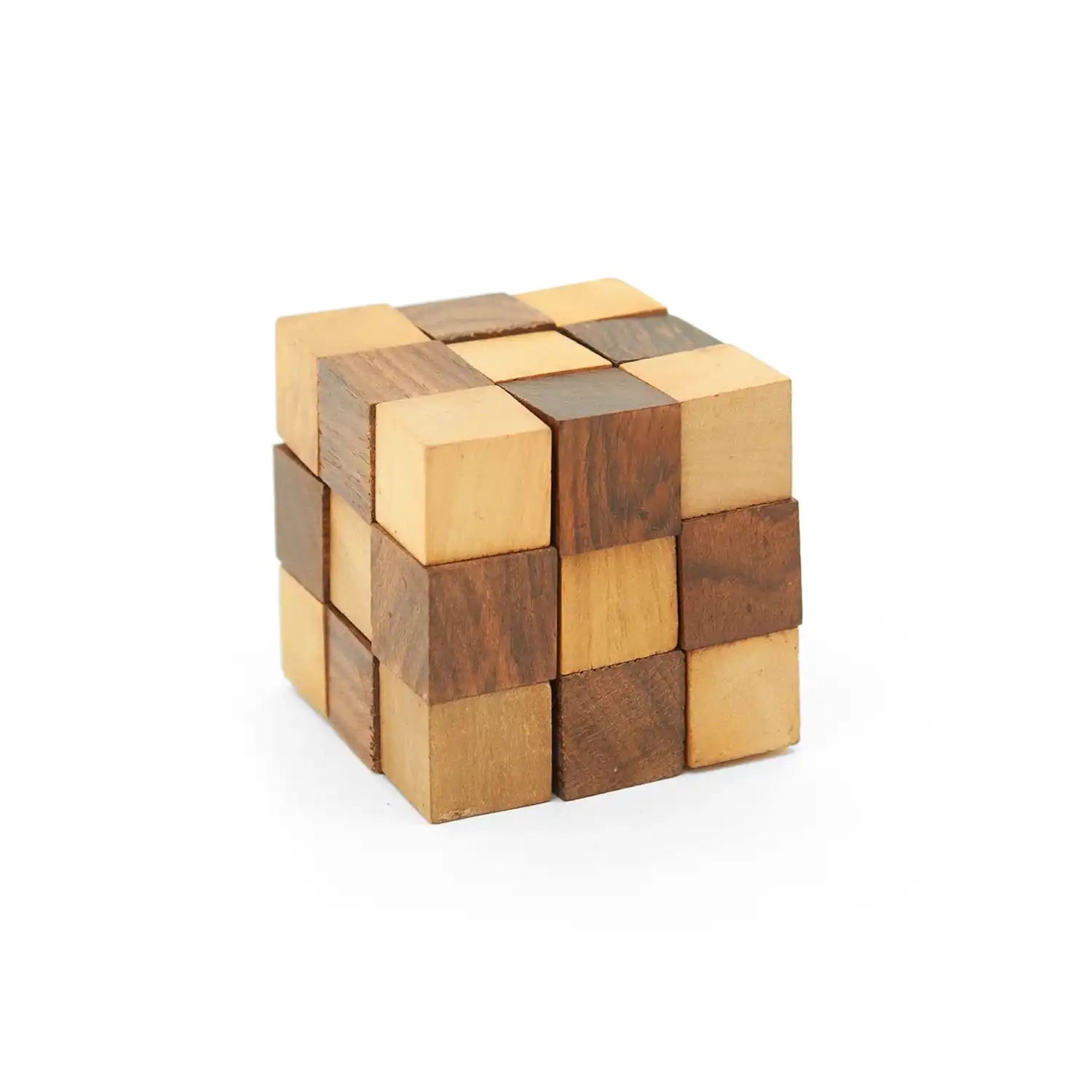 Wooden Snake Cube Puzzle For 6 To 10 Yr Kid | Mittimate
