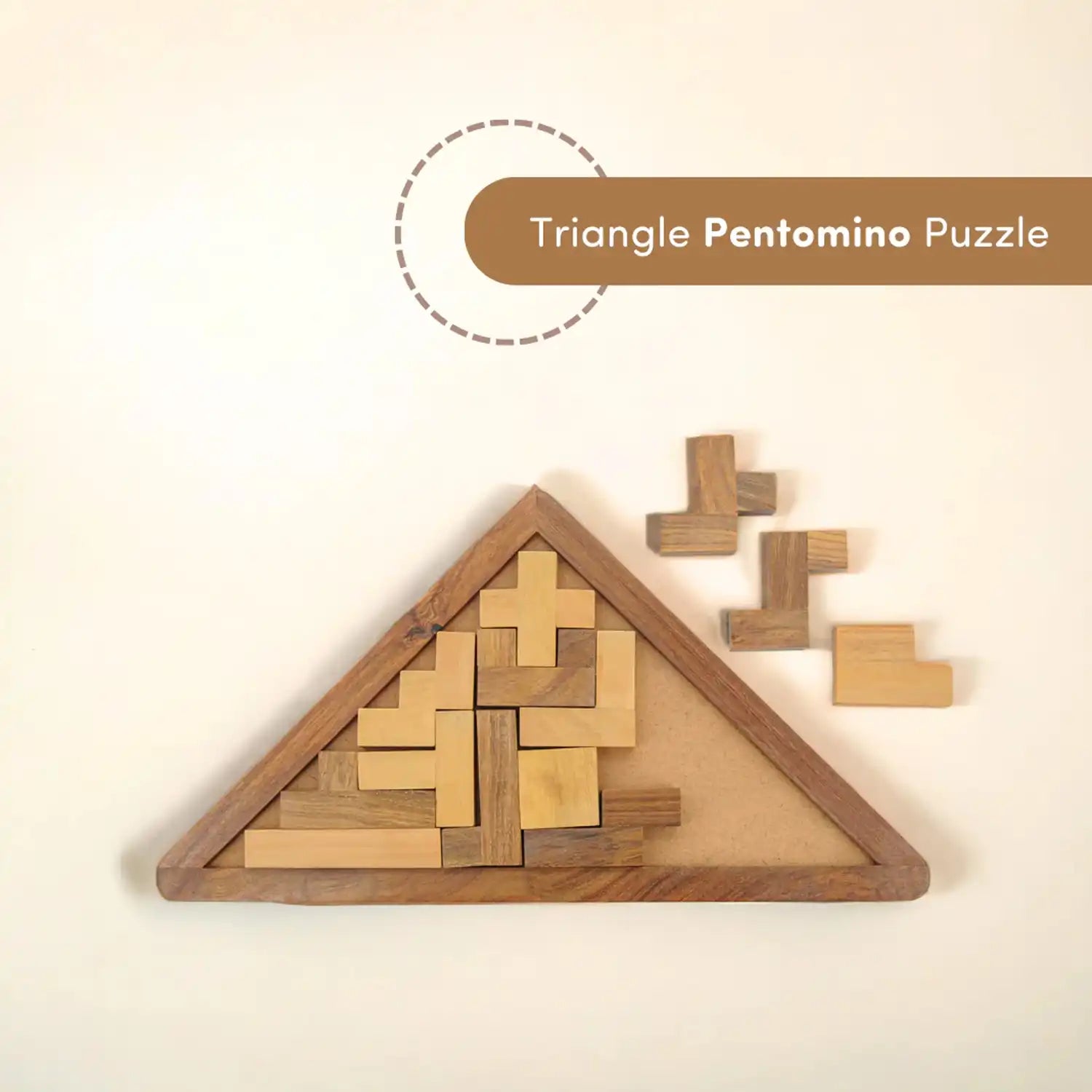 Buy Brain Teaser Wooden Pentomino Puzzle I 6 To 10 Yr Kid – Mittimate