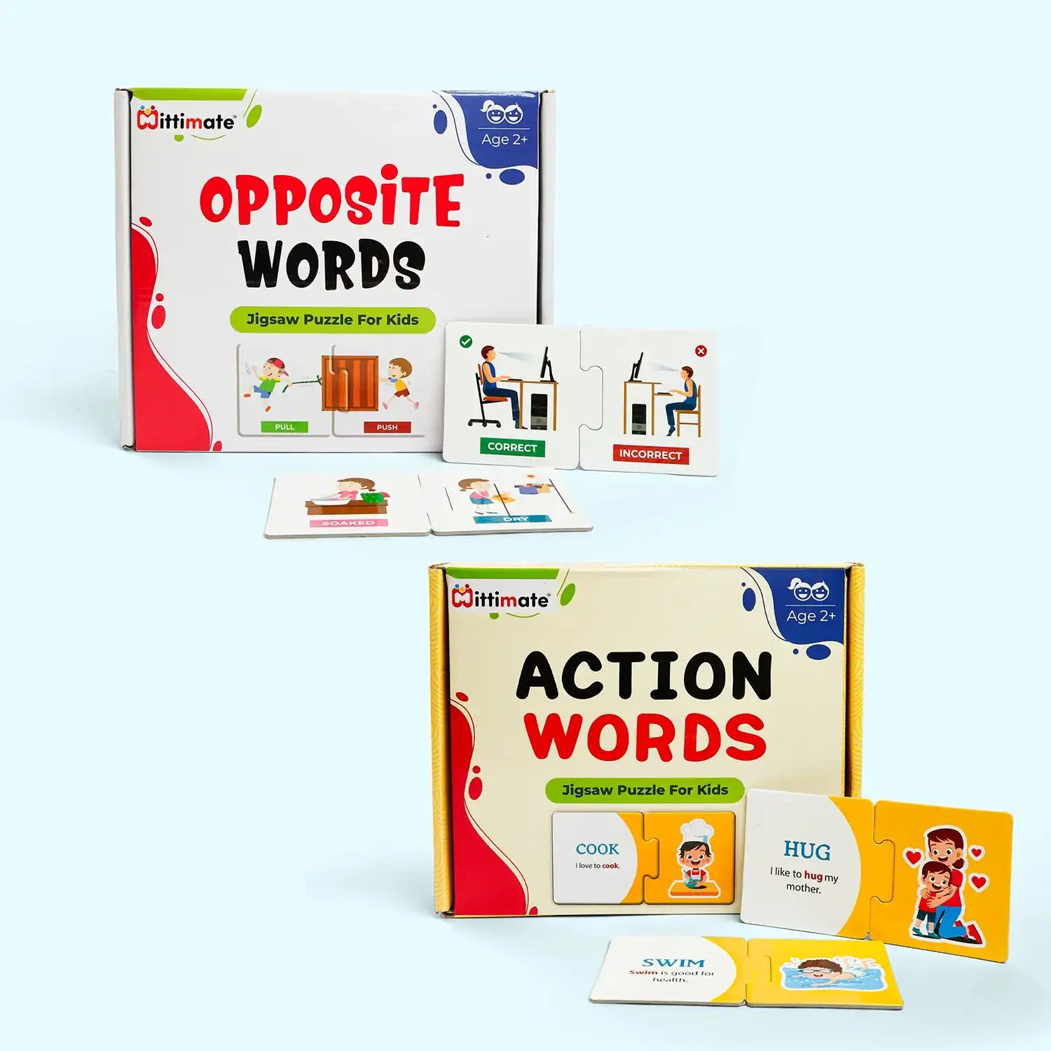 Buy Action & Opposite Words Combo Pack of 2 Jigsaw Puzzle for Kids ...