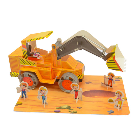 Buy DIY 3D Digger 46 Pieces Puzzle | 8-12 Yrs Kids – Mittimate