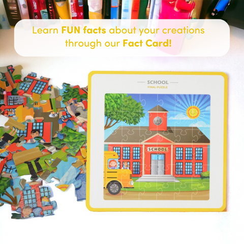 Buy School 36 Pieces Jigsaw Puzzle for Kids 4 year and above – Mittimate