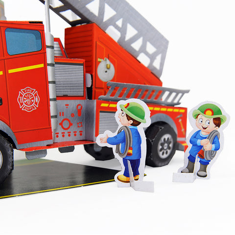 Buy DIY 3D Fire Engine 42 Pieces Puzzle | 8-12 Yrs Kids – Mittimate