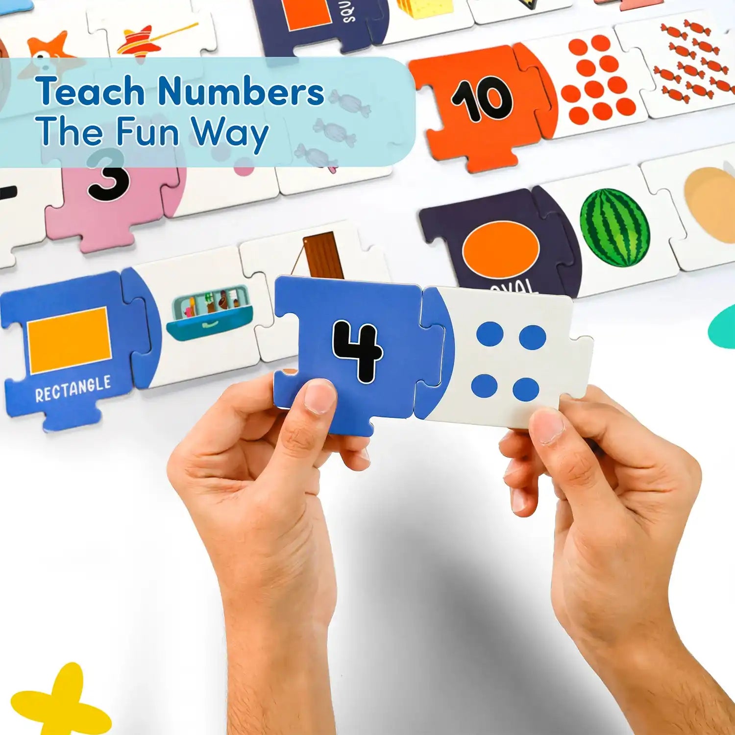 Buy Number & Shape 3 Pcs Jigsaw Puzzle for Kids Age 4 to 6 Yrs – Mittimate