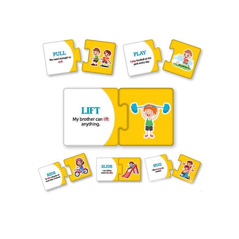 Action & Opposite Words Combo Puzzle (Set of 2) by Mittimate's
