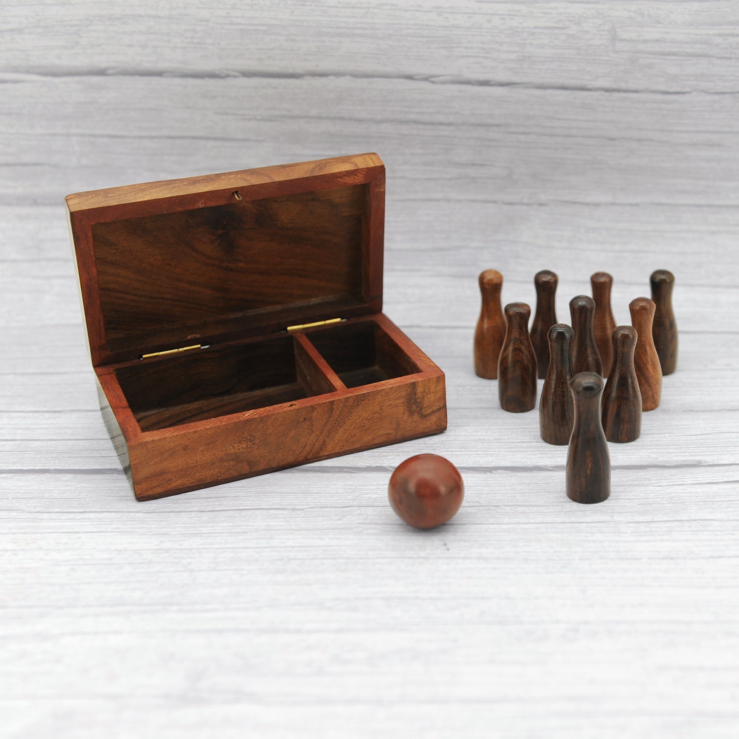 Buy Wooden Ball And Bottle Game Set I 6 To 10 Yr Kid – Mittimate