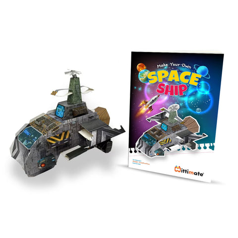 Buy DIY 3D Space Ship 34 Pieces Puzzle | 8-12 Yrs Kids – Mittimate